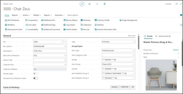 Item Structure and Configuration