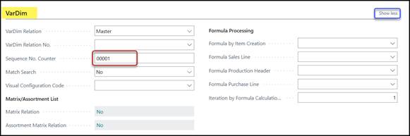 Item Structure and Configuration