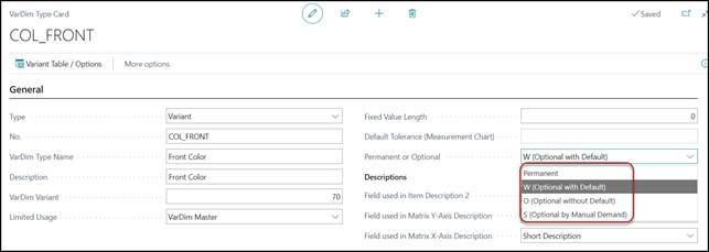 Item Structure and Configuration