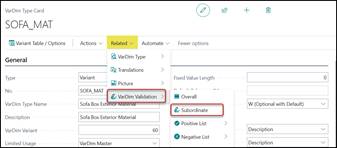 Item Structure and Configuration